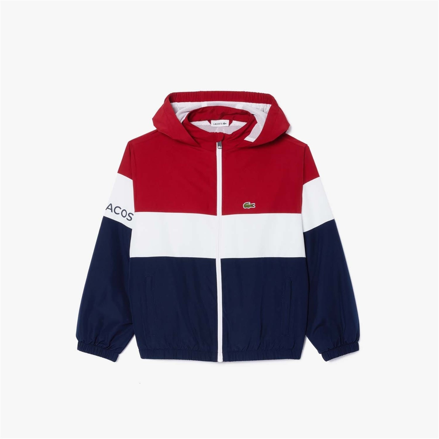 Lacoste Recycled Polyester Zipped Hooded Jacket | USC