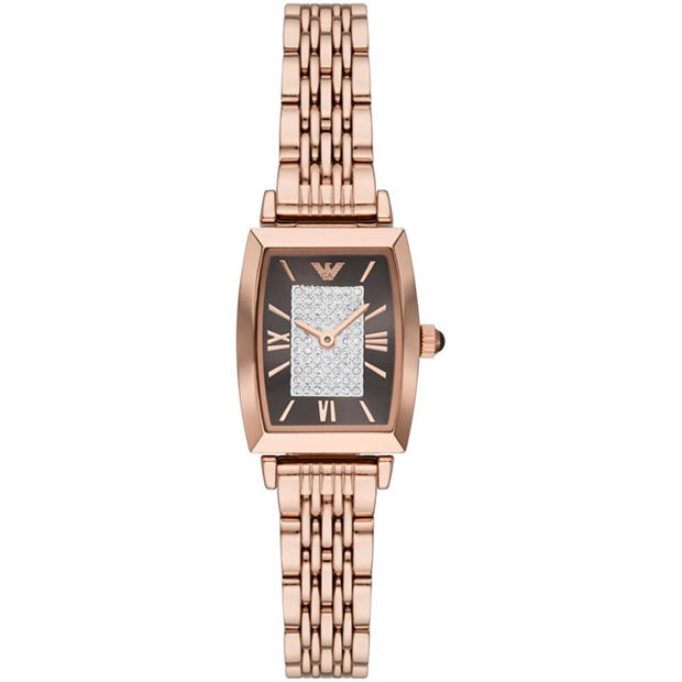 Emporio Armani Armani Two-Hand Rose Gold-Tone Stainless Steel Watch ...